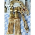 WONIU 2 Pack Tassel Curtain Holdbacks Rope Curtains Tiebacks, Golden ...