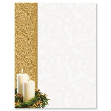 Current Frosted Berries and Star Christmas Letter Papers - Set of 25, 8 ...