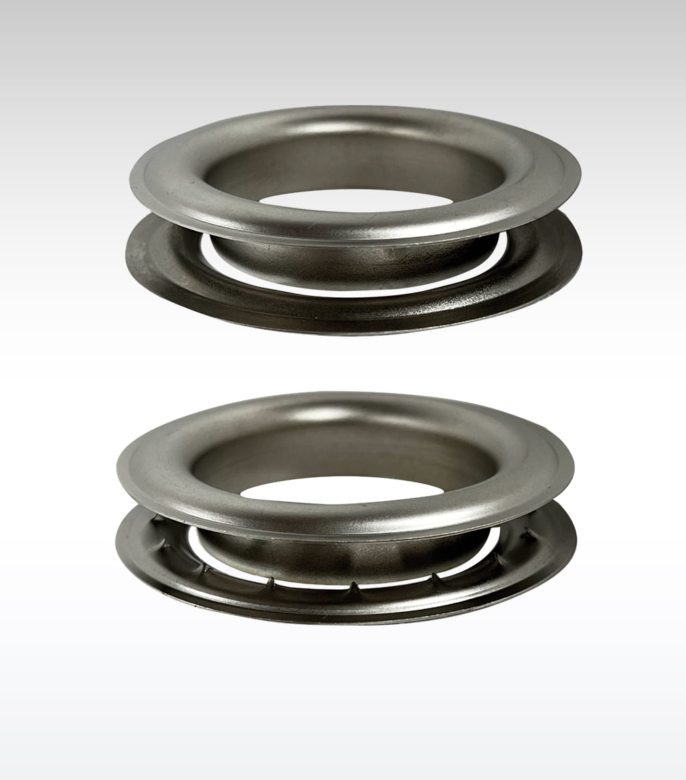 MICRON Round #12 Brass Curtain Grommets and Teeth Washers Satin Finish ...