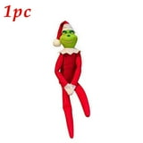 Mengen Christmas Monster Elf Plush Toy, PVC Green, 5 Count - Walmart.com
