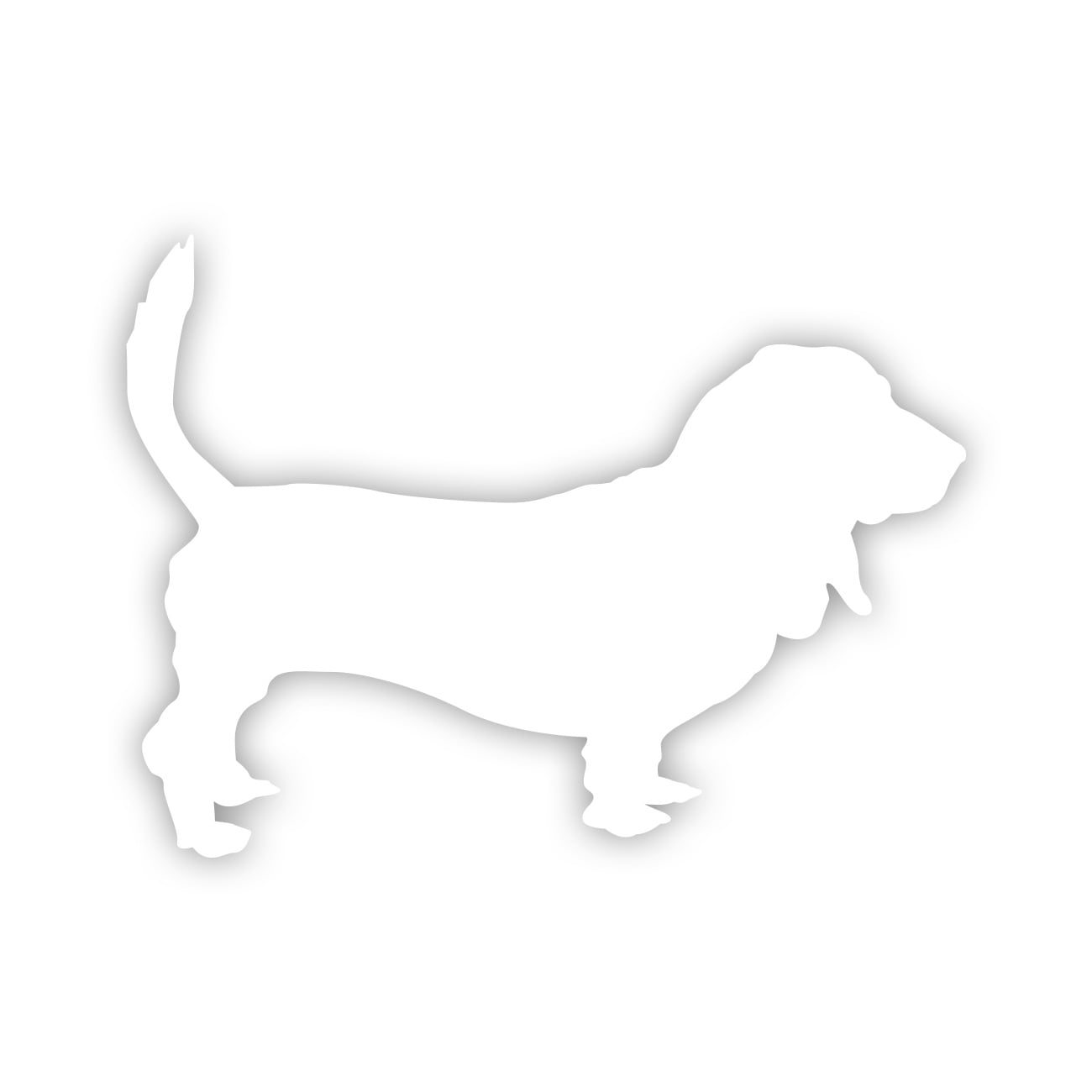 Basset Hound Sticker Decal Die Cut - Self Adhesive Vinyl - Weatherproof ...