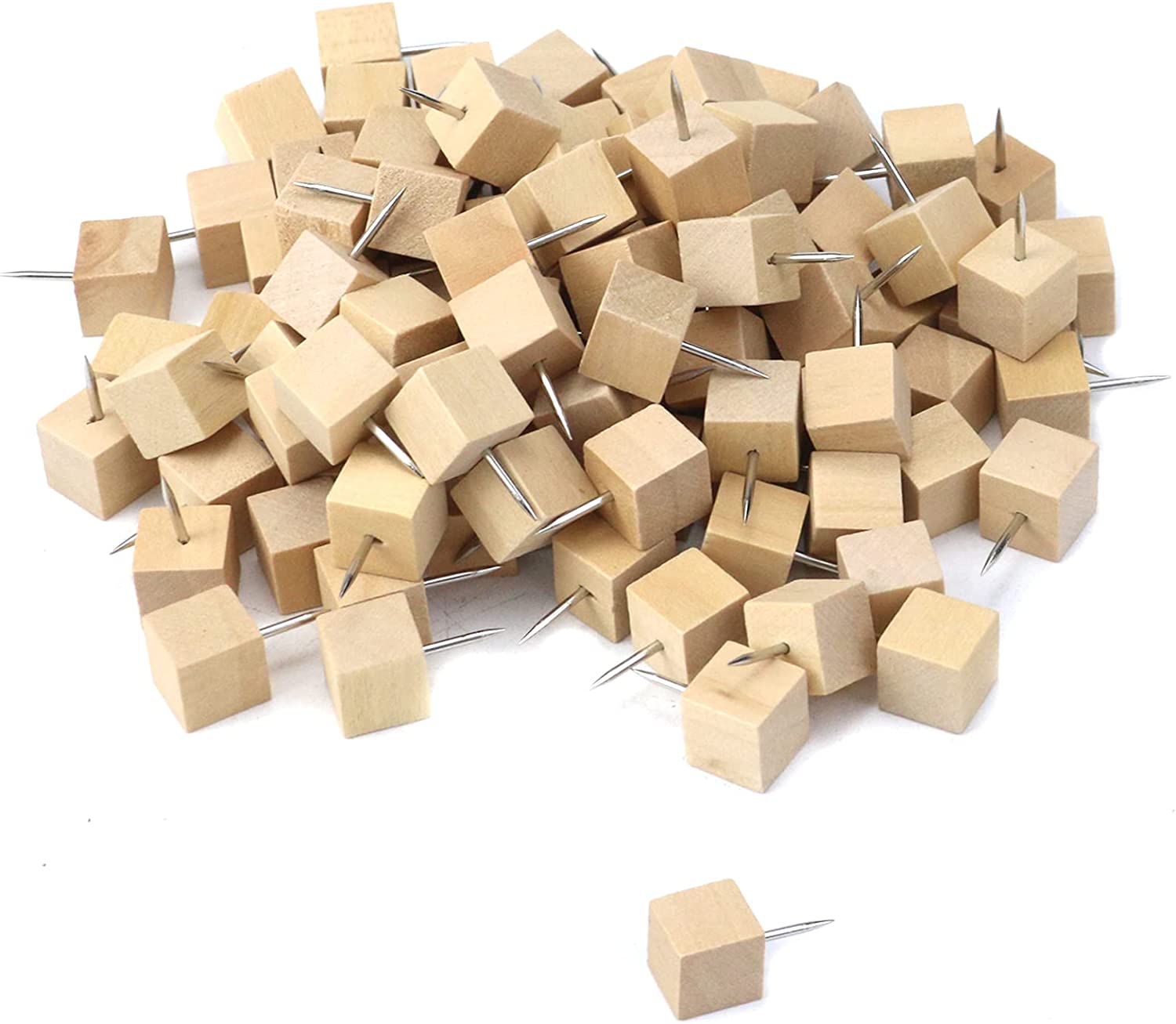 Cube Wooden Metal Pushpin Office Supplies, Fixing Drawings, Fixing Cork ...
