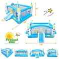 198"x180" Play Area - 96"Tall -Inflatable Bounce House, Multifunctional ...