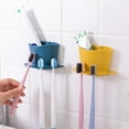 Yesbay Wall Mount Storage Rack Toothbrush Toothpaste Shaver Holder ...