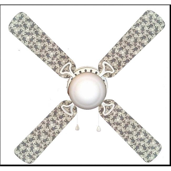 888 Cool Fans F42-0001018 42 in. Classic Sock Monkeys 4-Blades Ceiling ...