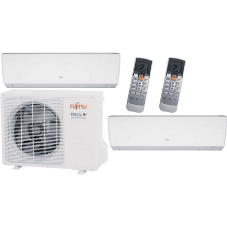 Fujitsu 18,000 BTU 1.5 Ton, 18 SEER Multi-Zone Mini-Split AC/Heat Pump ...