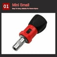 2 Pack Stubby Ratcheting Screwdriver Short Mini Ratchet Wrench Pocket ...