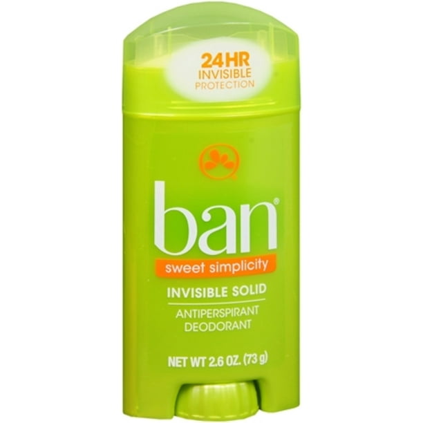 Ban Anti-Perspirant Deodorant Invisible Solid, Sweet Surrender 2.60 oz ...