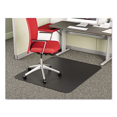 Deflecto EconoMat 46 x 60 Chair Mat for Hard Floor, Rectangular, Black ...