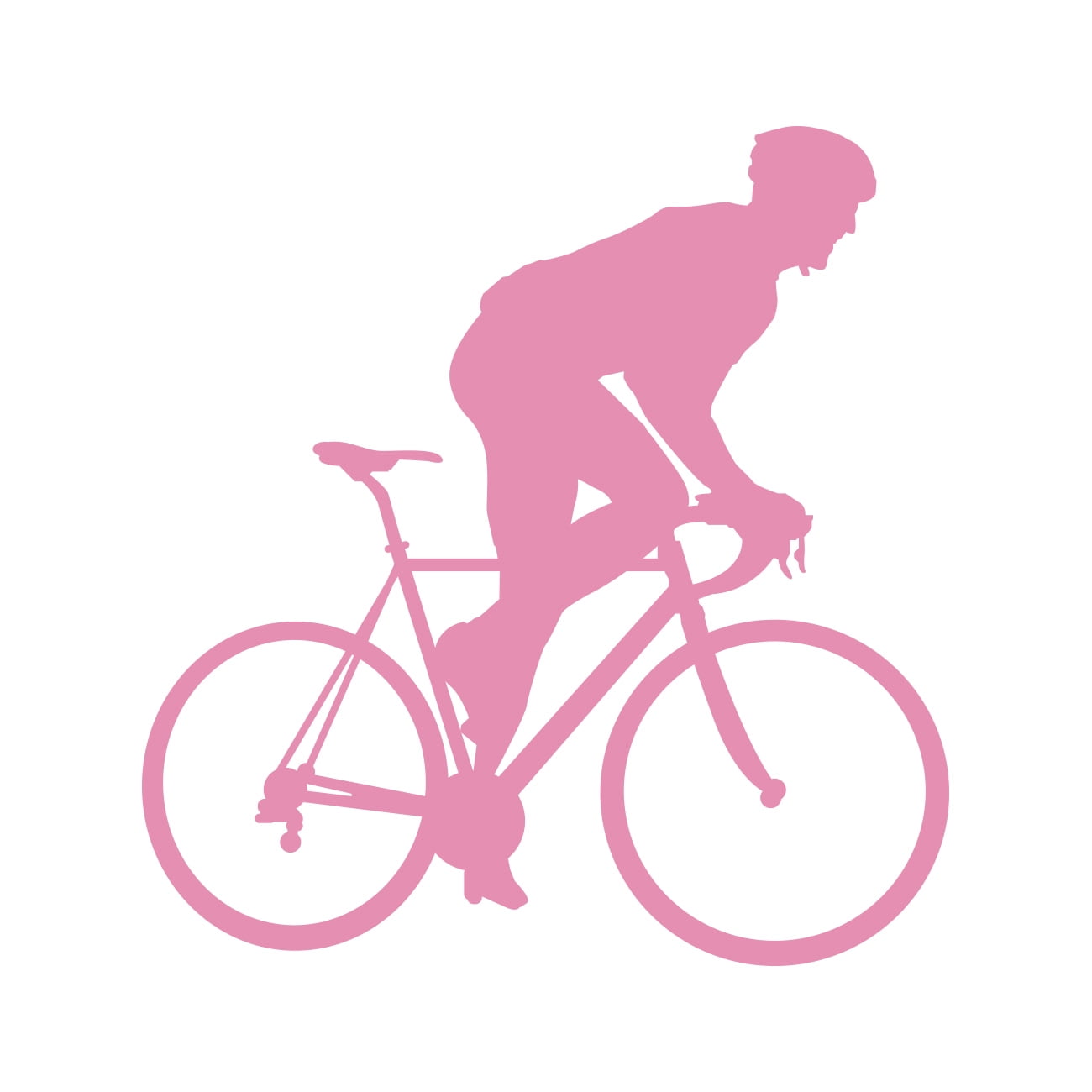 Side View Cycling Sticker Decal Die Cut - Self Adhesive Vinyl ...