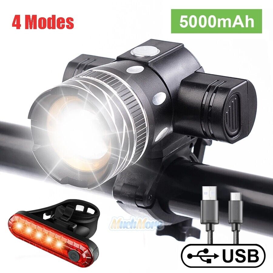 World-renowned Fashion Site T6 LED Rechargeable Mountain Bike Lights ...