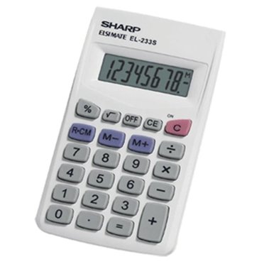Sharp Calculators, SHRELR297BBK, EL-R297BBK 12-Digit Extra Large ...