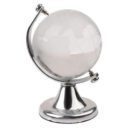 Round Earth Globe World Map Crystal Glass Balls Glass Balls for Office ...