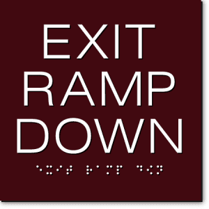 Exit Graphic Sign-Blue / White(4 Units) - Walmart.com