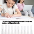 COOLHOOD 10Pcs Empty Paint Pen Soft Brush Tip Clear Pen Rod Empty ...