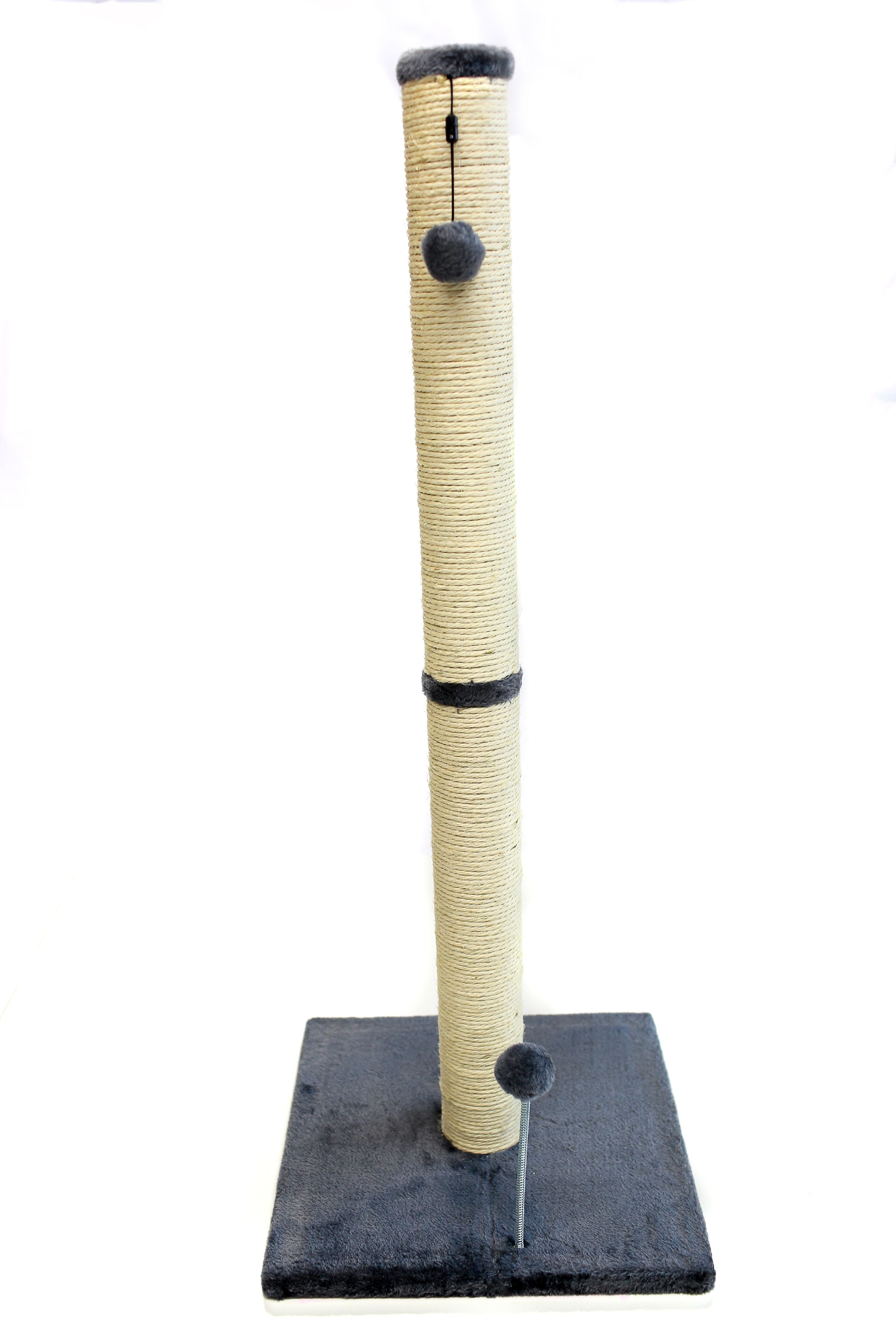 Cat Craft 40 inch Sisal Scratching Post (Grey Fur 16x16 Base) - Walmart.com