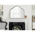 Kate and Laurel Leanna Large Modern Wide Horizontal Arch Wall Mirror ...
