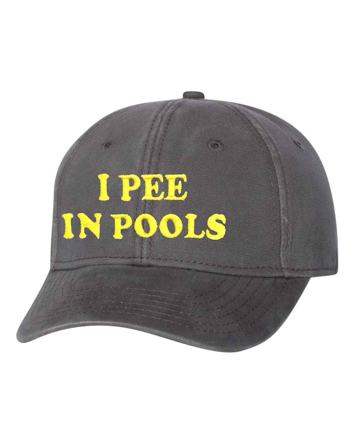 Adult I Pee In Pools Embroidered Dad Hat Structured Cap - Walmart.com