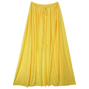 Seasonstrading Shiny Metallic Gold Cape - Superhero Magician King ...