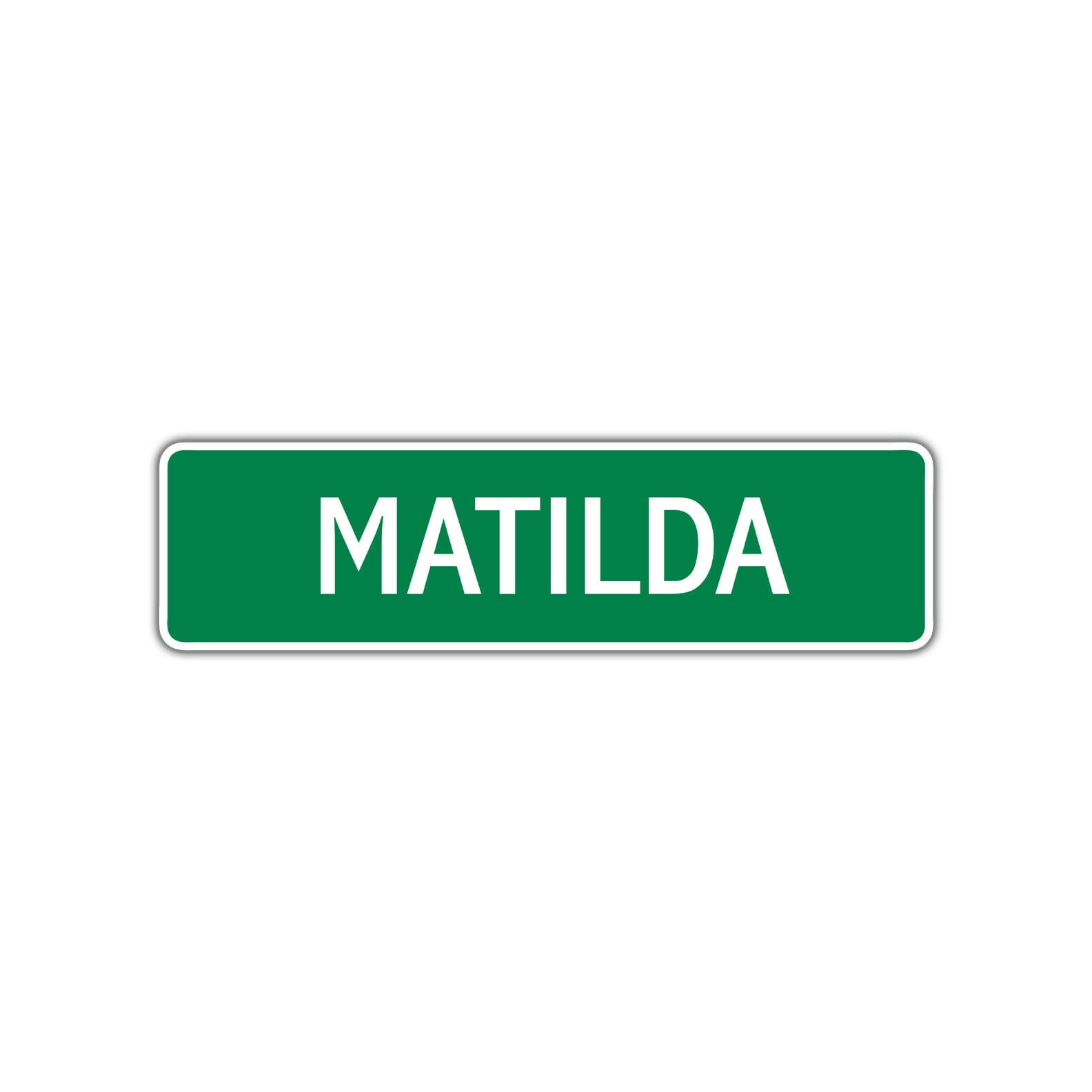 Matilda Girls Children Name Letter Printed Novelty Plaque Decoration ...