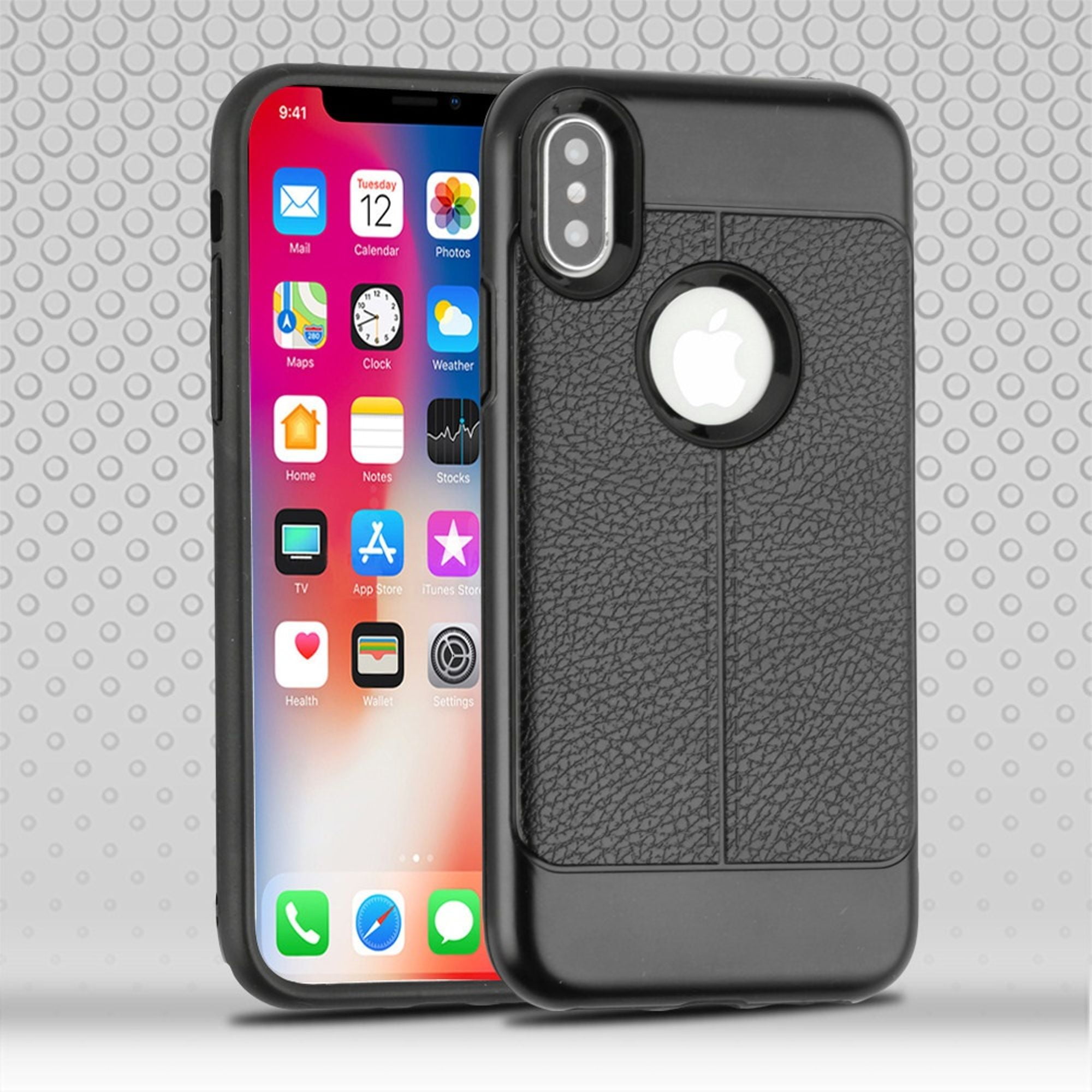 Apple iPhone X Case, by Insten Dual Layer [Shock Absorbing] Hybrid ...