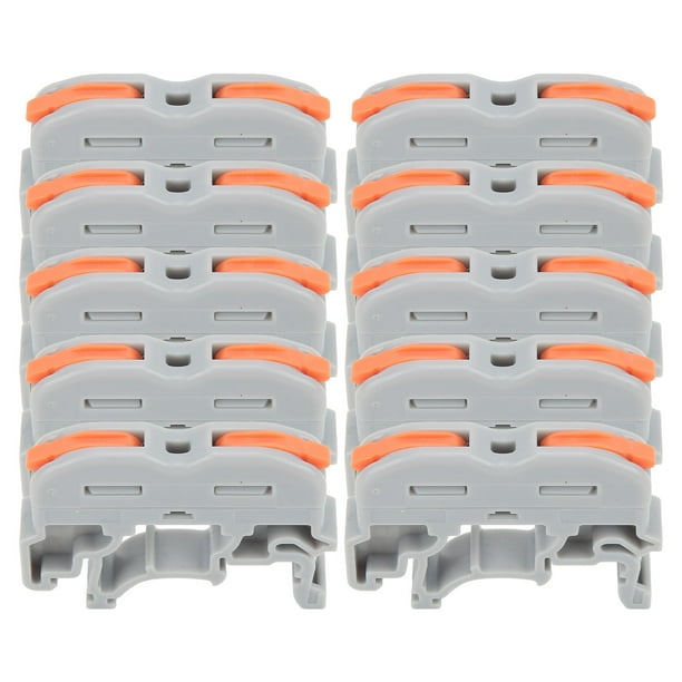 DIN Rail Type Lever Wire Connector Wire Splicing Connectors Electrical ...