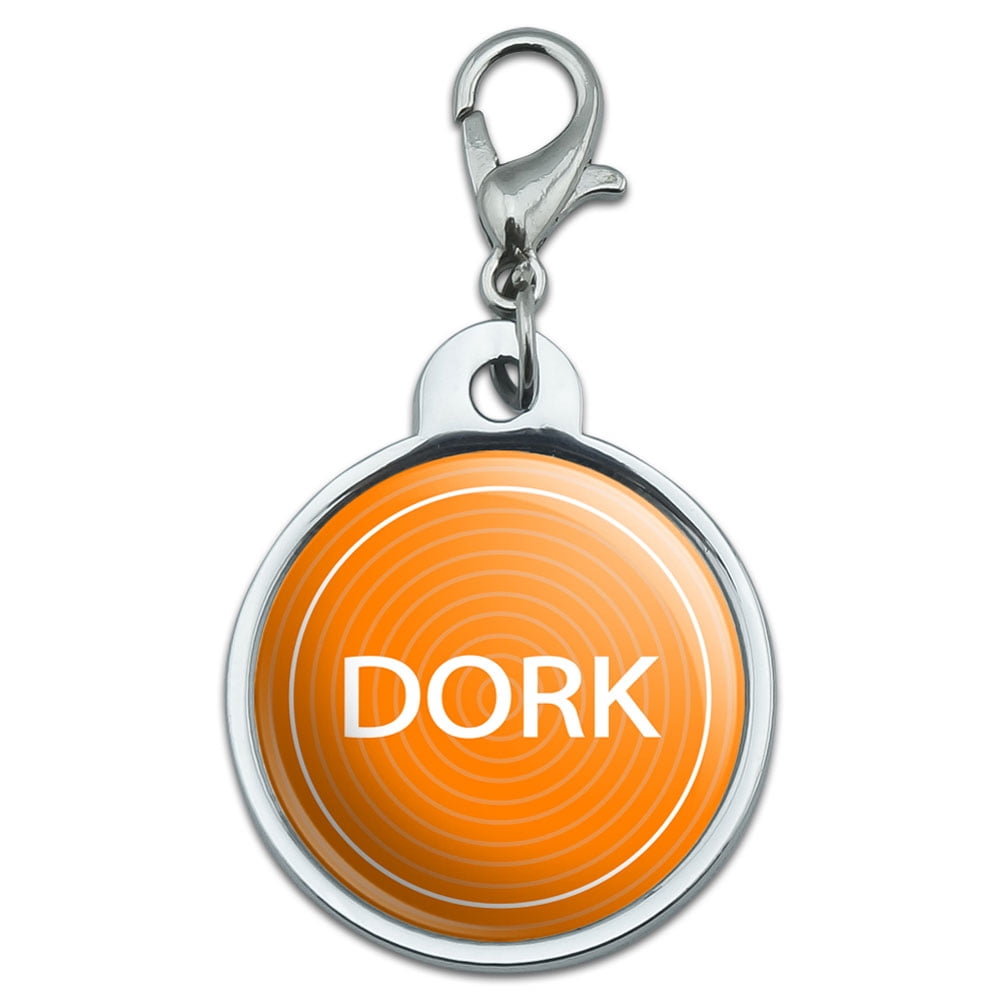 Dork Funny Nerdy Small Metal ID Pet Dog Tag - Walmart.com