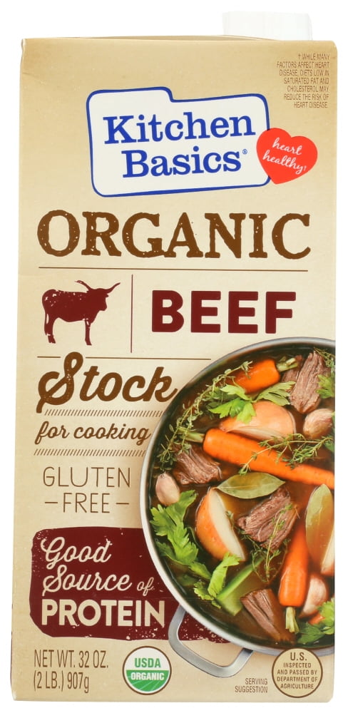 Kitchen Basics Organic Beef Stock, 32 oz. Pack Of 12 - Cooking Meat ...