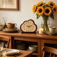 Cloud Shaped Wooden Desk Clock - Silent Non-Ticking Quartz Clock for ...
