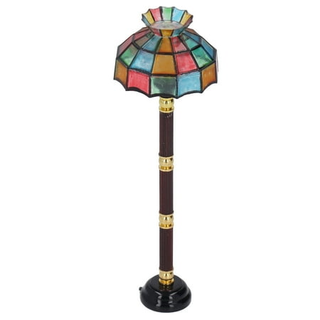 LED Doll House Lamp, 1:12 Lightweight Metal Glass Miniature Dollhouse ...