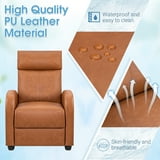 Homall Large Reclining PU Leather Chair, Single Sofa Recliner for ...