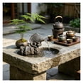 Ceramic Pond spitters Koi Fish Outdoor Wall Water Fountain Garden Decor ...