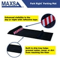 "Maxsa Park Right 37358 Garage Parking Mat, Tire Car Stops, Black, 21.5 ...