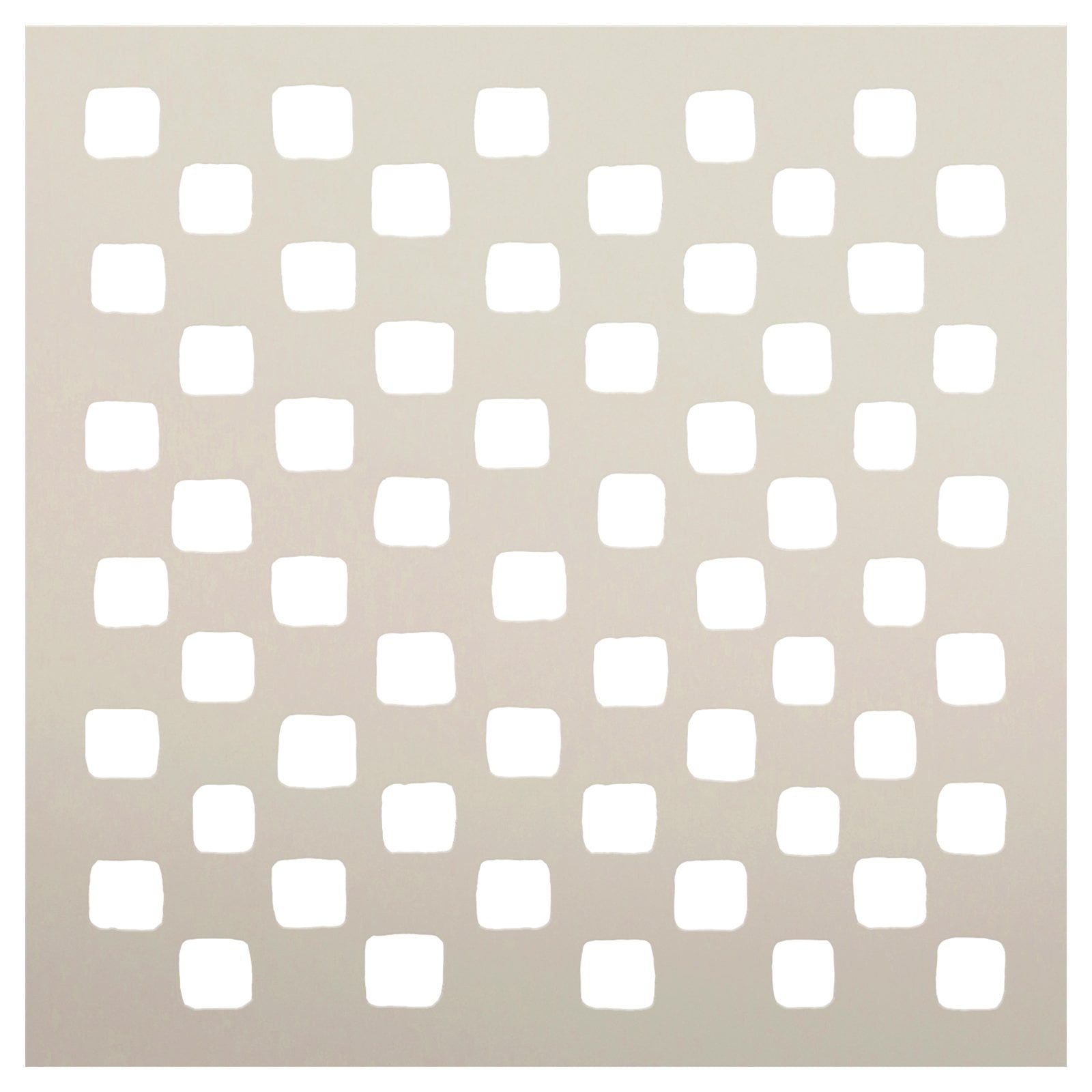 StudioR12 Hand Drawn Checkerboard Stencil, Reusable Pattern Template ...