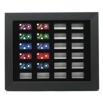 3/4" Casino Dice Picture Display Wall Frame, Holds 24 Dice Pairs (Not ...
