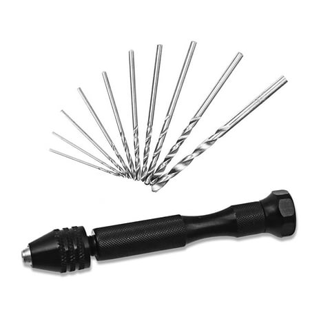 Micro Hand Drill Bits 0.3-3.4mm Jewelry Wood Chuck High-speed for wood ...