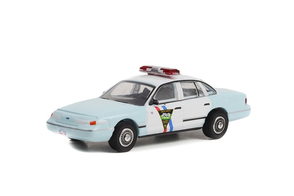 1992 Ford Crown Victoria Police Interceptor, Blue - Greenlight 43000B ...