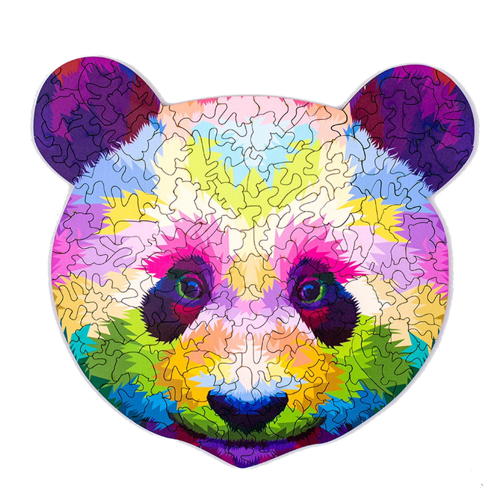 XZNGL Kids Toys Puzzles for Adults Rainbow Puzzle Panda-Wooden Puzzle ...