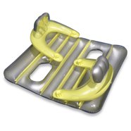 Intex Inflatable Rockin' Lounge Pool Floating Raft Chair with Cupholder ...