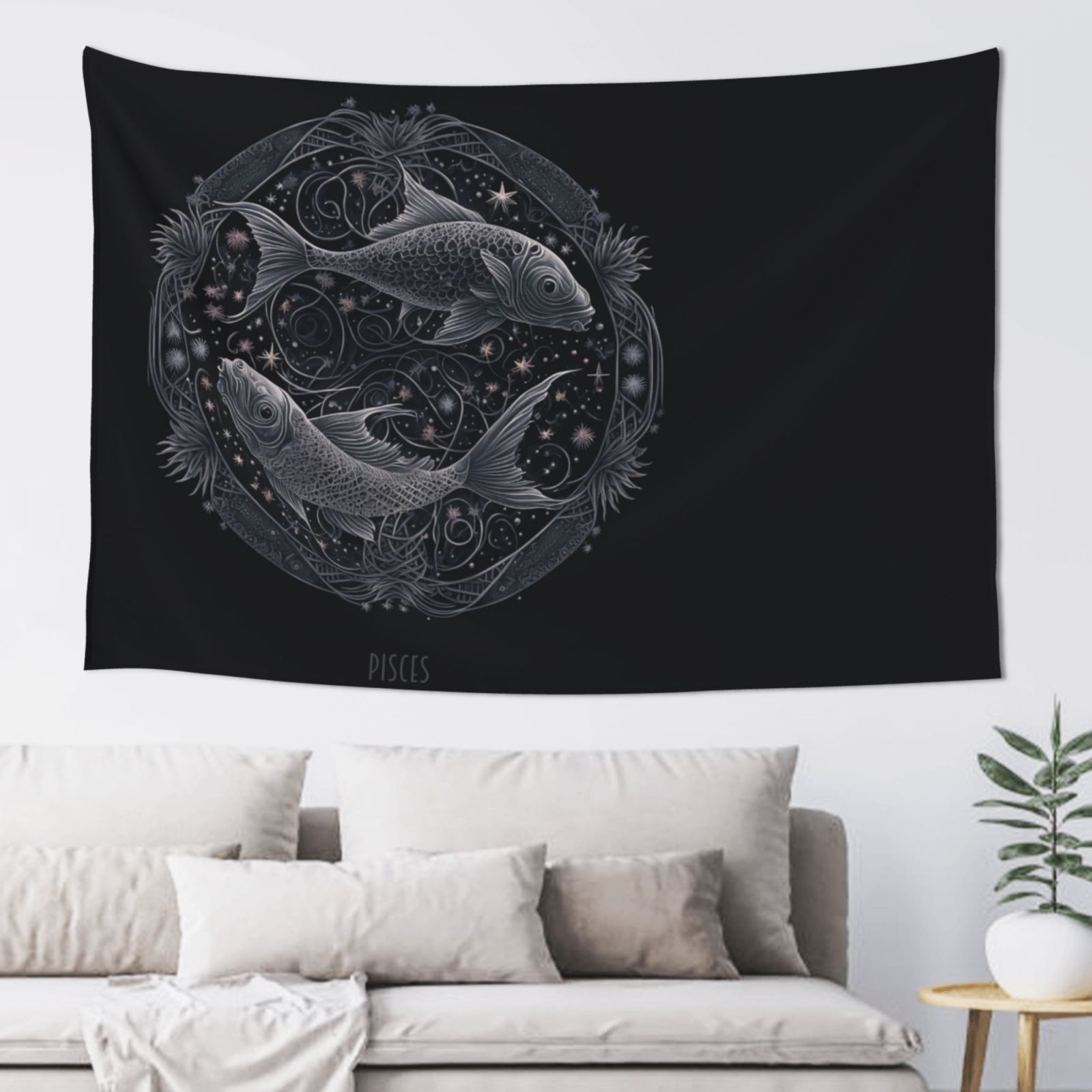 Pisces Tapestry, twelve constellations Style Wall Decor Home Decor ...