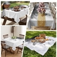 Abstract Gray Flower Texture Table Cloth 60x84in, Waterproof Rectangle ...