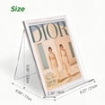 Acrylic Book Stand – Clear Display Easel for 6×8″ Books, 5mm Thick ...