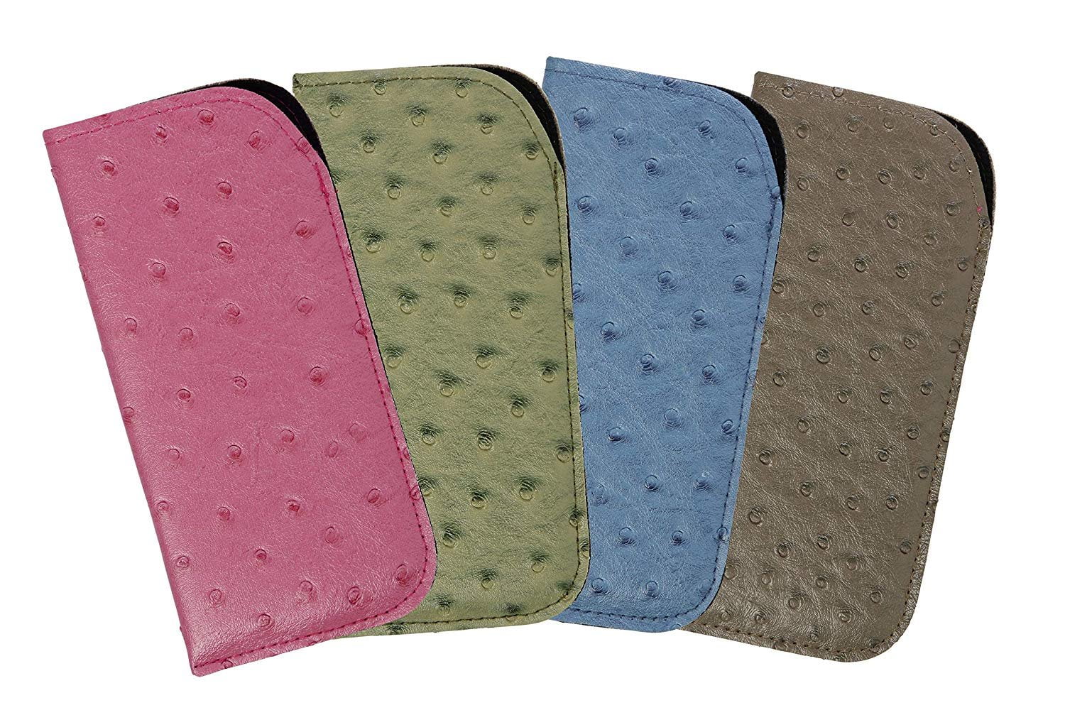 4 Pack Soft Slip In Eyeglass Case For Small To Medium Frames, Reading ...