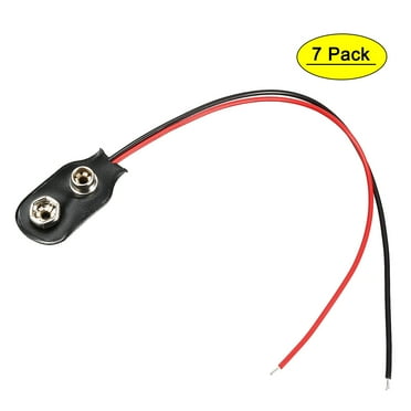 4pcs DC 9V Battery Clip T-Type Buckle Connector Wire 10cm Long ...