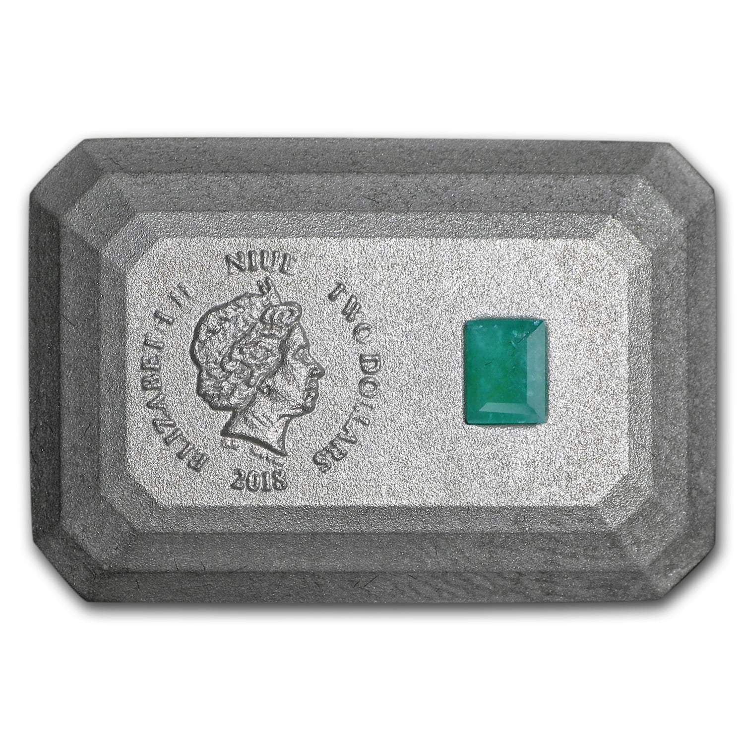 2018 Niue Silver $2 3D Emerald Shape Coin - Walmart.com