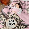 Castle Fairy Bull Skull Bedding Comforter Set,Animal Print Aztec King ...