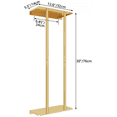 Wall-Mounted Towel Rack with Shelf – 30 Inch, Gold Oil-Rubbed Stainless ...