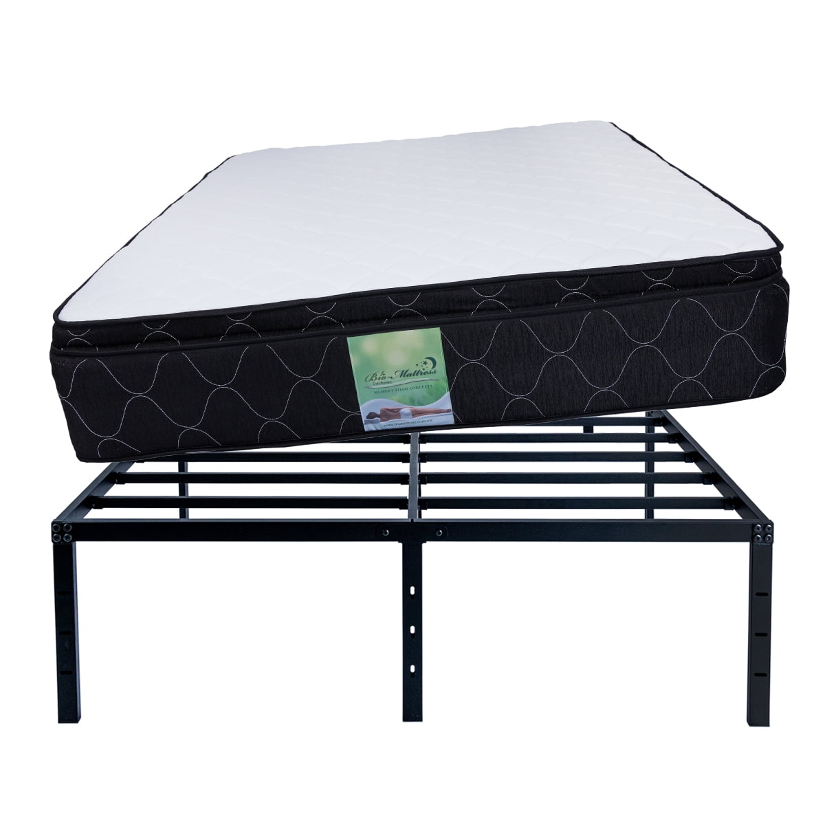 Bundle Colchón Matrimonial Bio Mattress London Resortes Superlastic ...