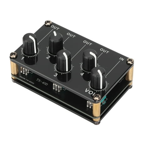 4 Channel Line Mixer, Easy To Control Plug And Play Black Clockwise ...