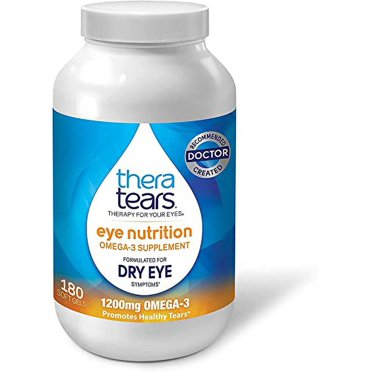 TheraTears Nutrition Dry-Eye Relief Capsules [Omega-3 Supplement] 90 ea ...